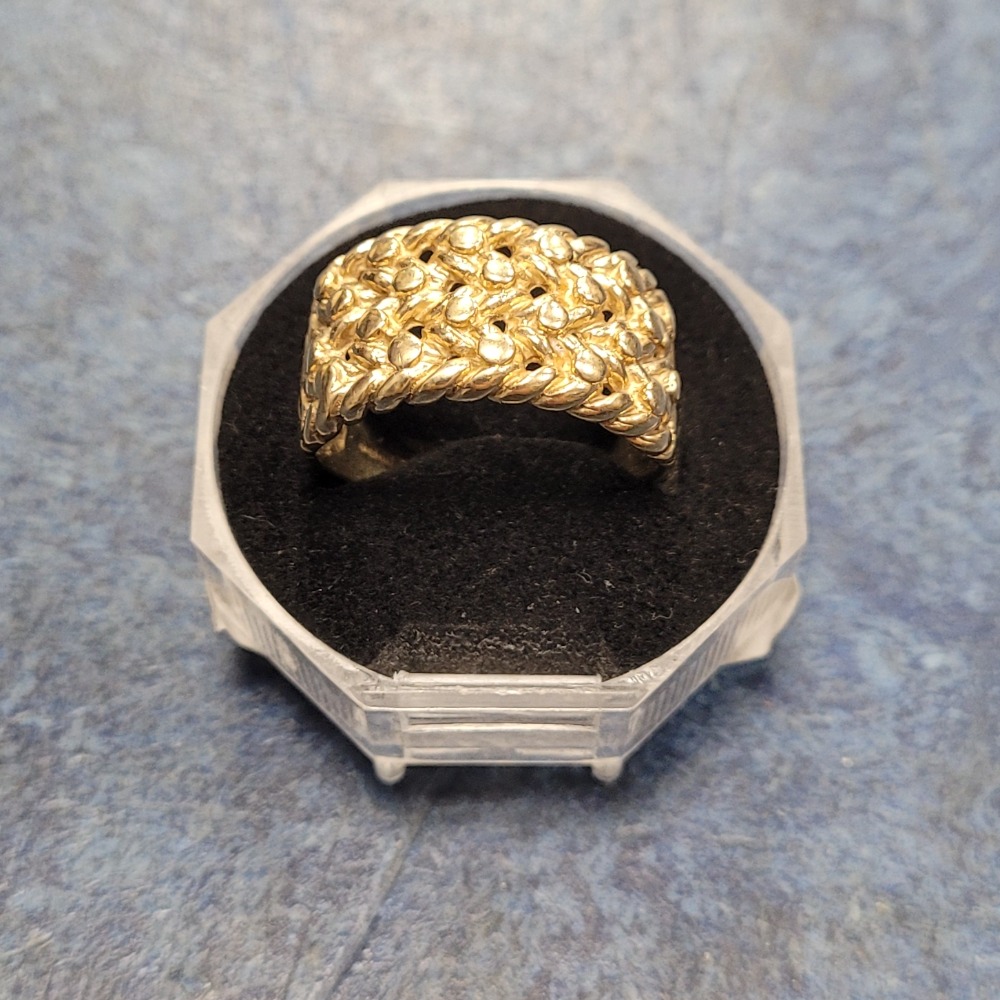 Pre-owned Gold 9ct Keepers Ring, Size U/V 8.11g - Own4Less